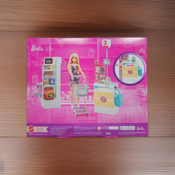 Barbie | Toys | Barbie Frp Supermarket Playset Multicolor Doll Grocery ...